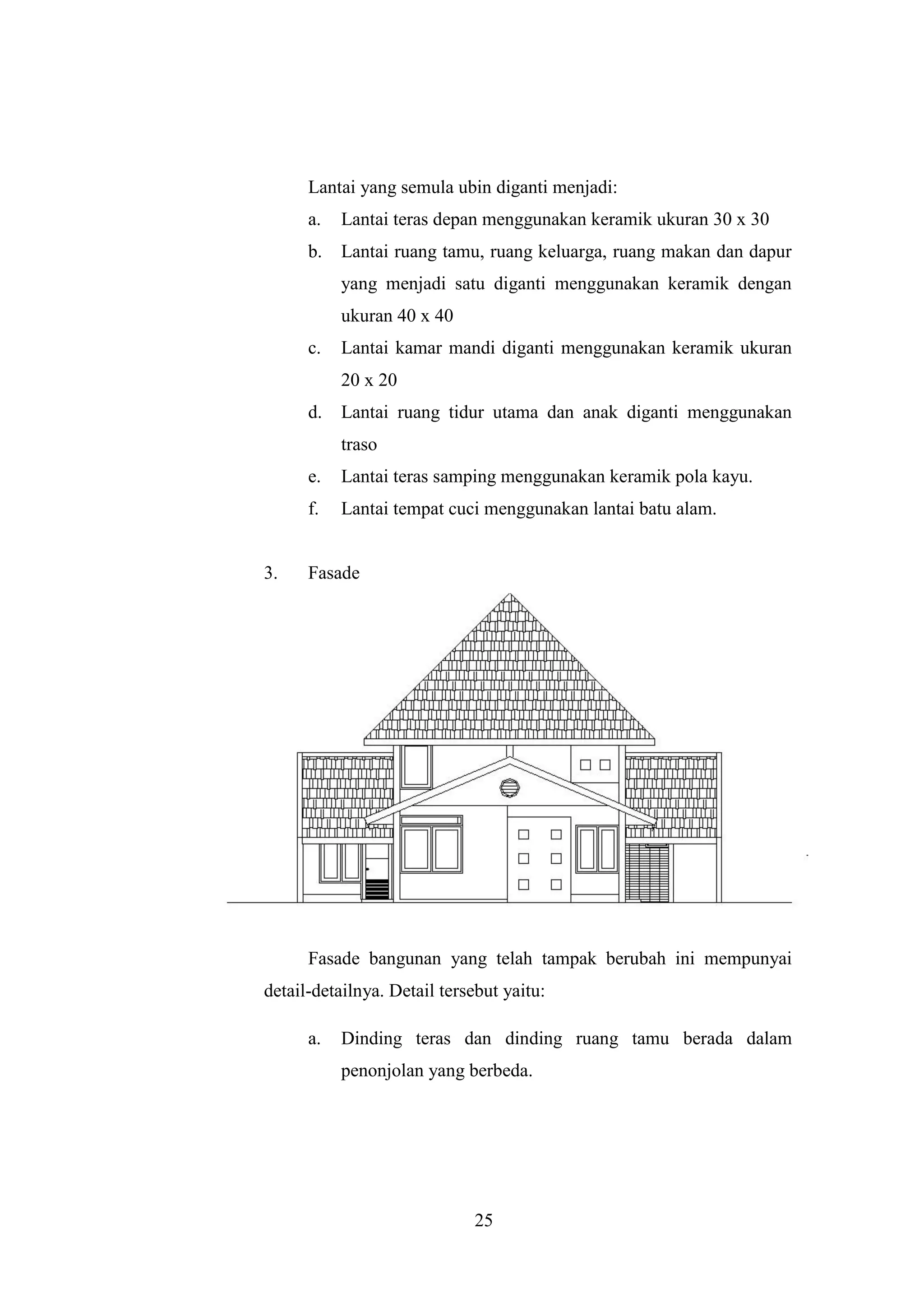 Renovasi fasade dan lantai bangunan rumah tinggal | PDF