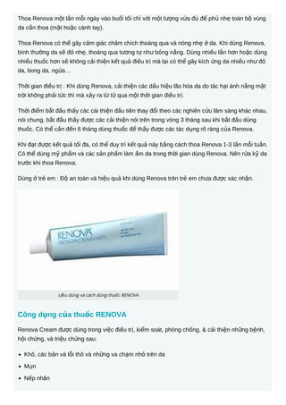 Renova thuoc gi cong dung va gia thuoc renova | Tracuuthuoctay | PDF
