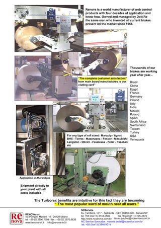 Renova turborex brakes freios pneumaticos | PDF