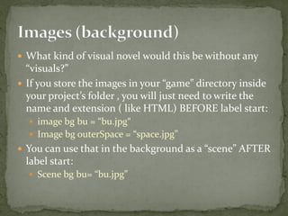 How to make renpy game maker for beginners .pdf