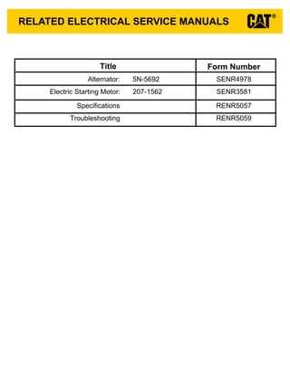PLANOS ELECTRICOS MOTORES CAT 3500 B | PDF