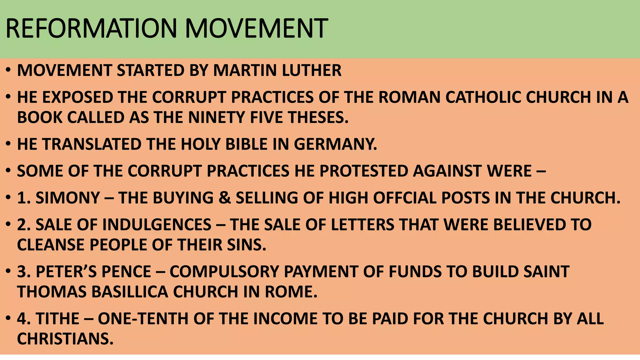 RENAISSANCE, REFORMATION & THE INDUSTRIAL REVOLUTION | PPTX