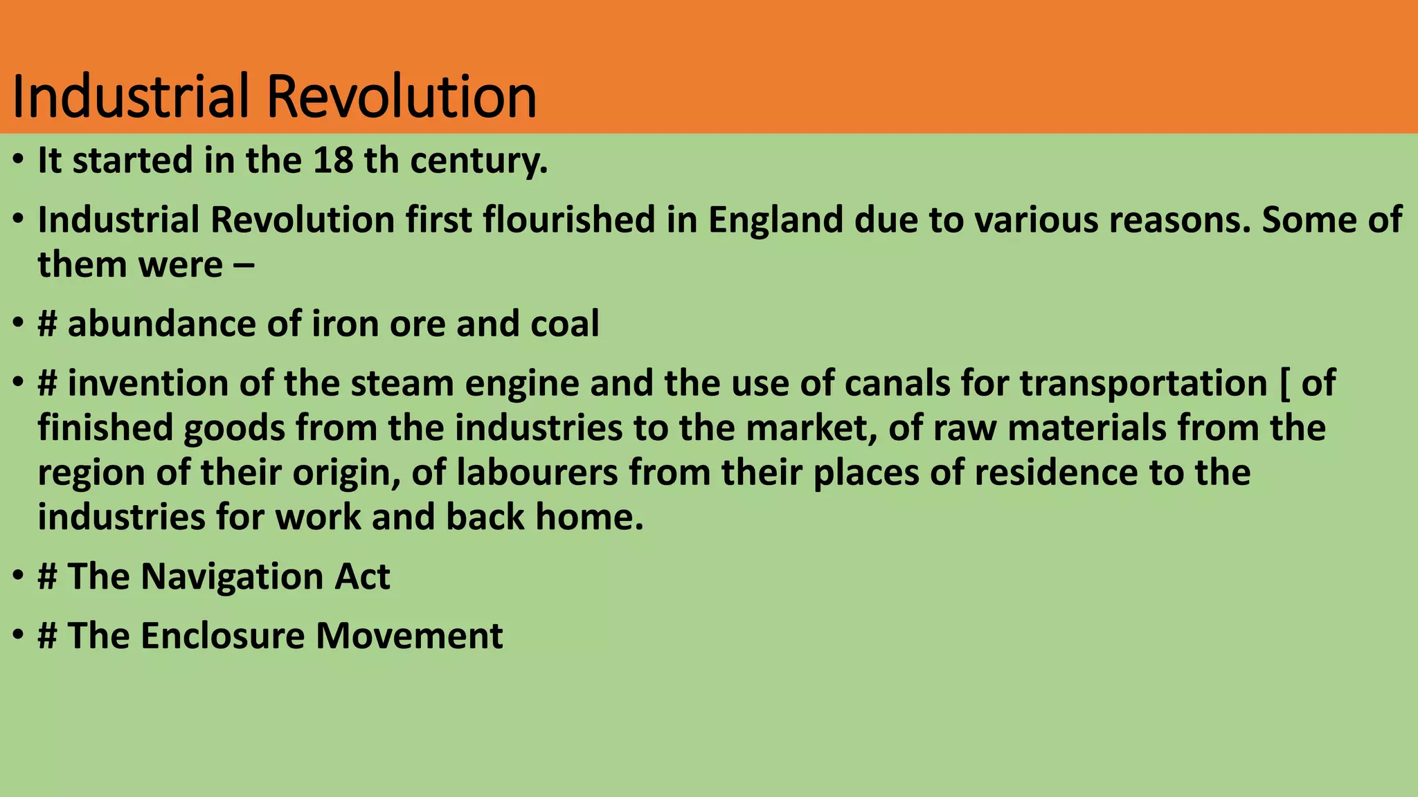 RENAISSANCE, REFORMATION & THE INDUSTRIAL REVOLUTION | PPTX