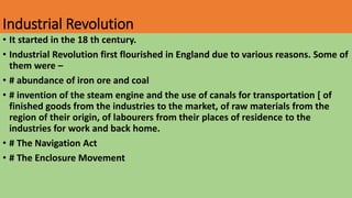 RENAISSANCE, REFORMATION & THE INDUSTRIAL REVOLUTION | PPTX