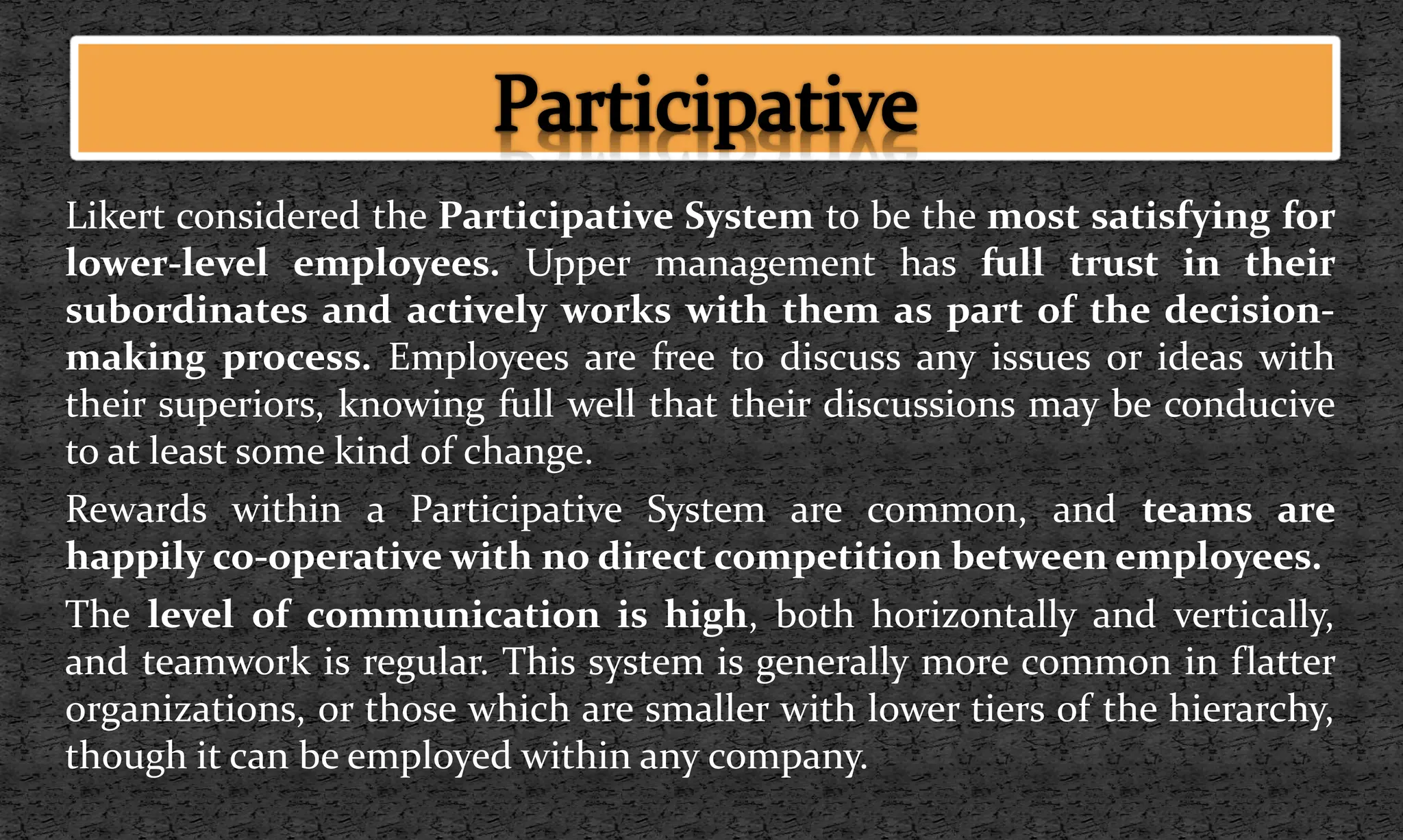 Rensis Likert (The Four Management System) | PDF