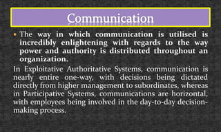 Rensis Likert (The Four Management System) | PDF