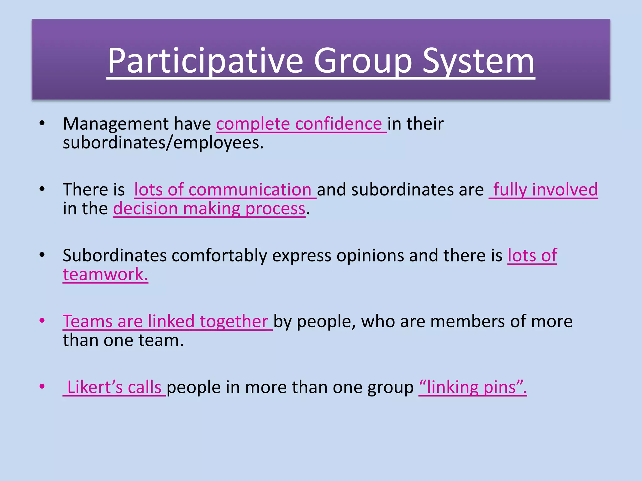 Rensis likerts management ppt | PPTX