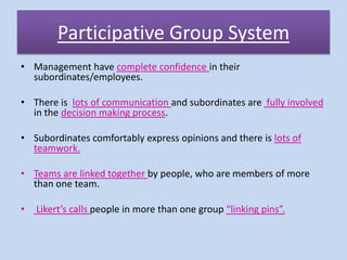 Rensis Likert System 4