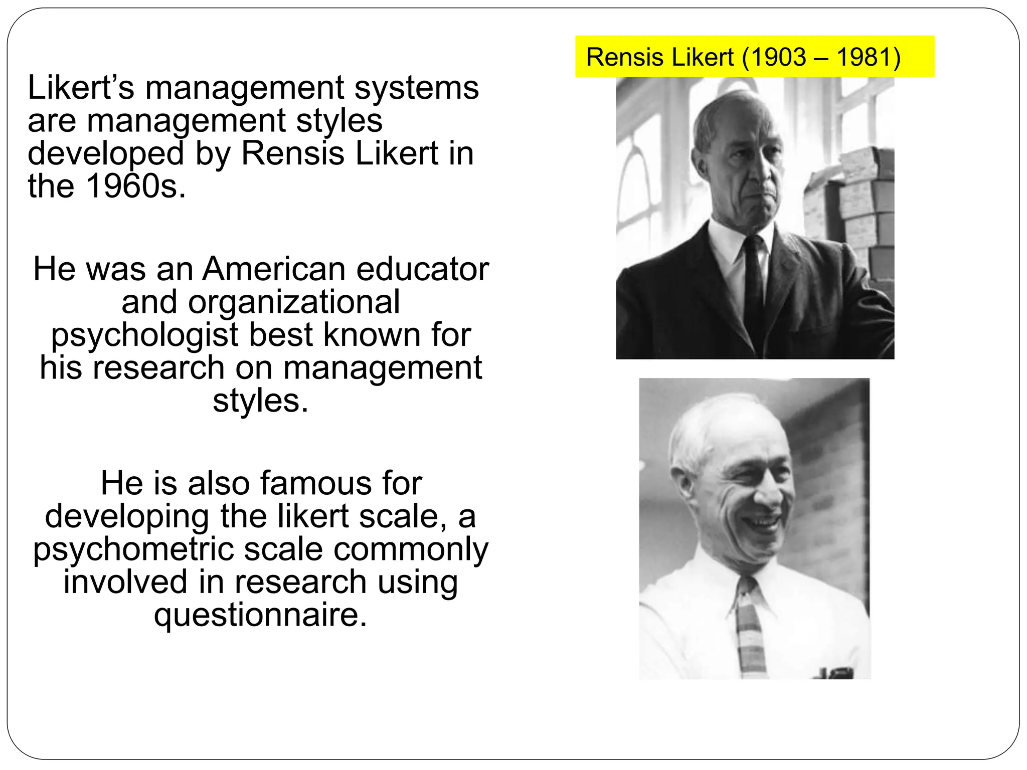 Rensis likert management _Leadership Theory | PPTX