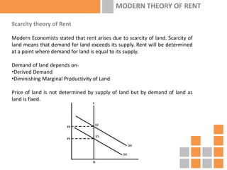 Modern theory of Rent and Quasi-rent | PDF