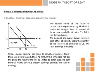 Modern theory of Rent and Quasi-rent | PDF