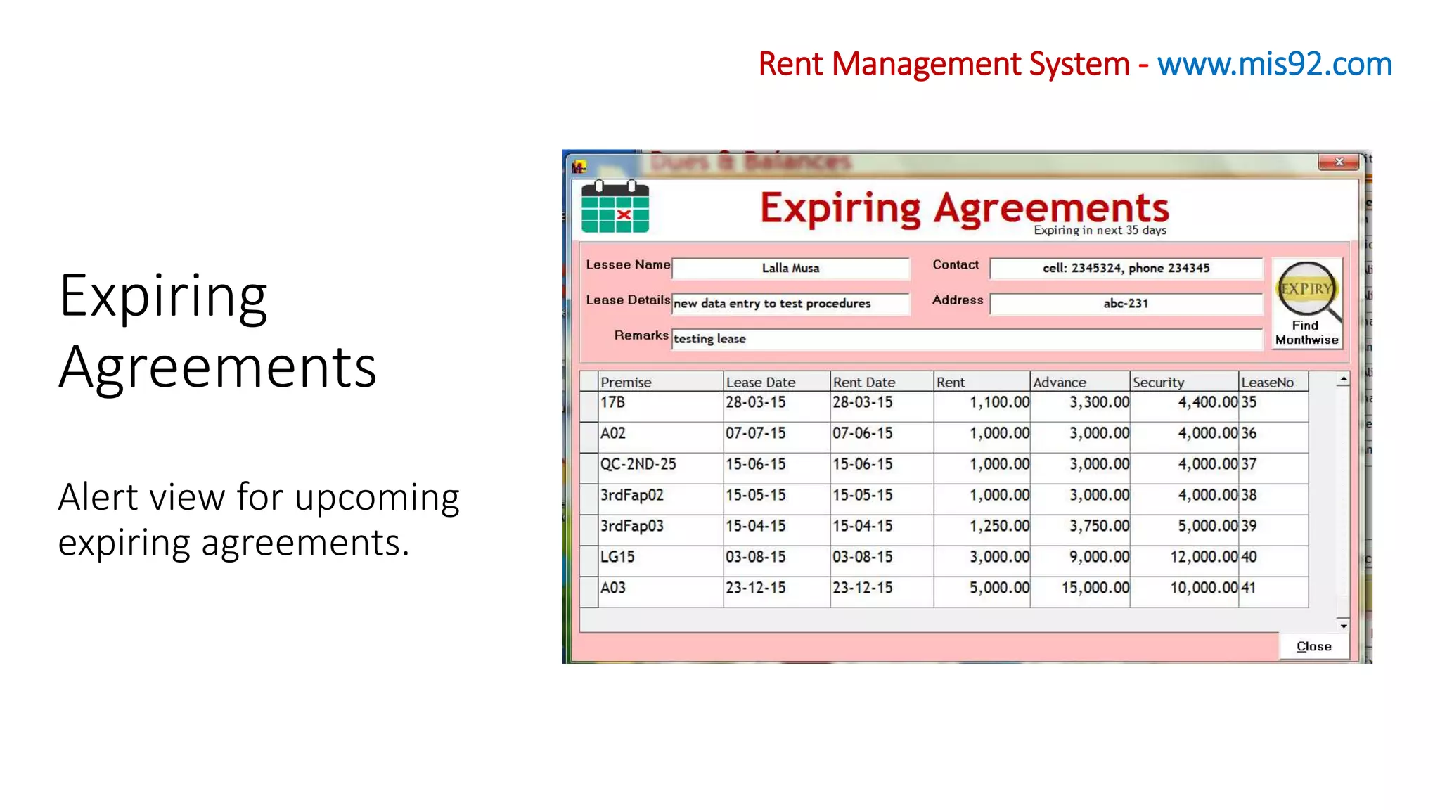 Lease Management System | PPTX