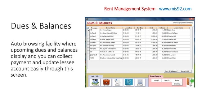 Lease Management System | PPT
