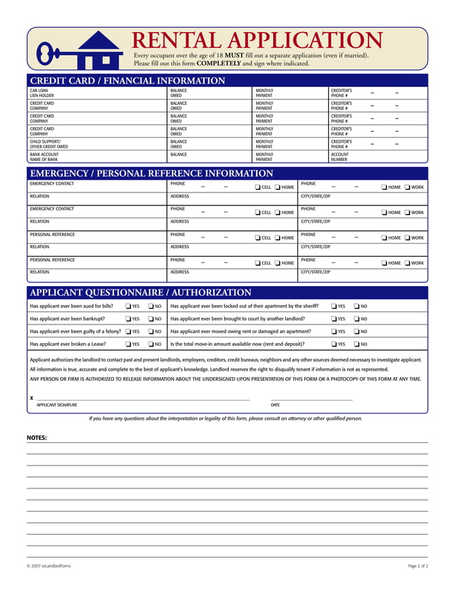 Rental Application | PDF