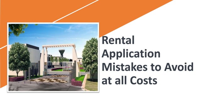 Rental Application Mistakes to Avoid at all Costs. | PPTX | Real Estate ...