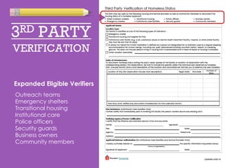 Homeless Verification Workshop | PPT