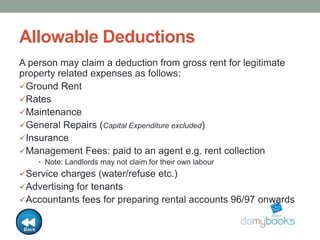 Rental income | PPTX