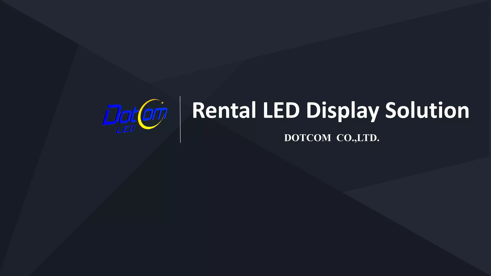 Rental led display dotcom | PPT