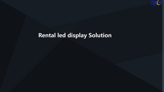 Rental led display dotcom | PPT