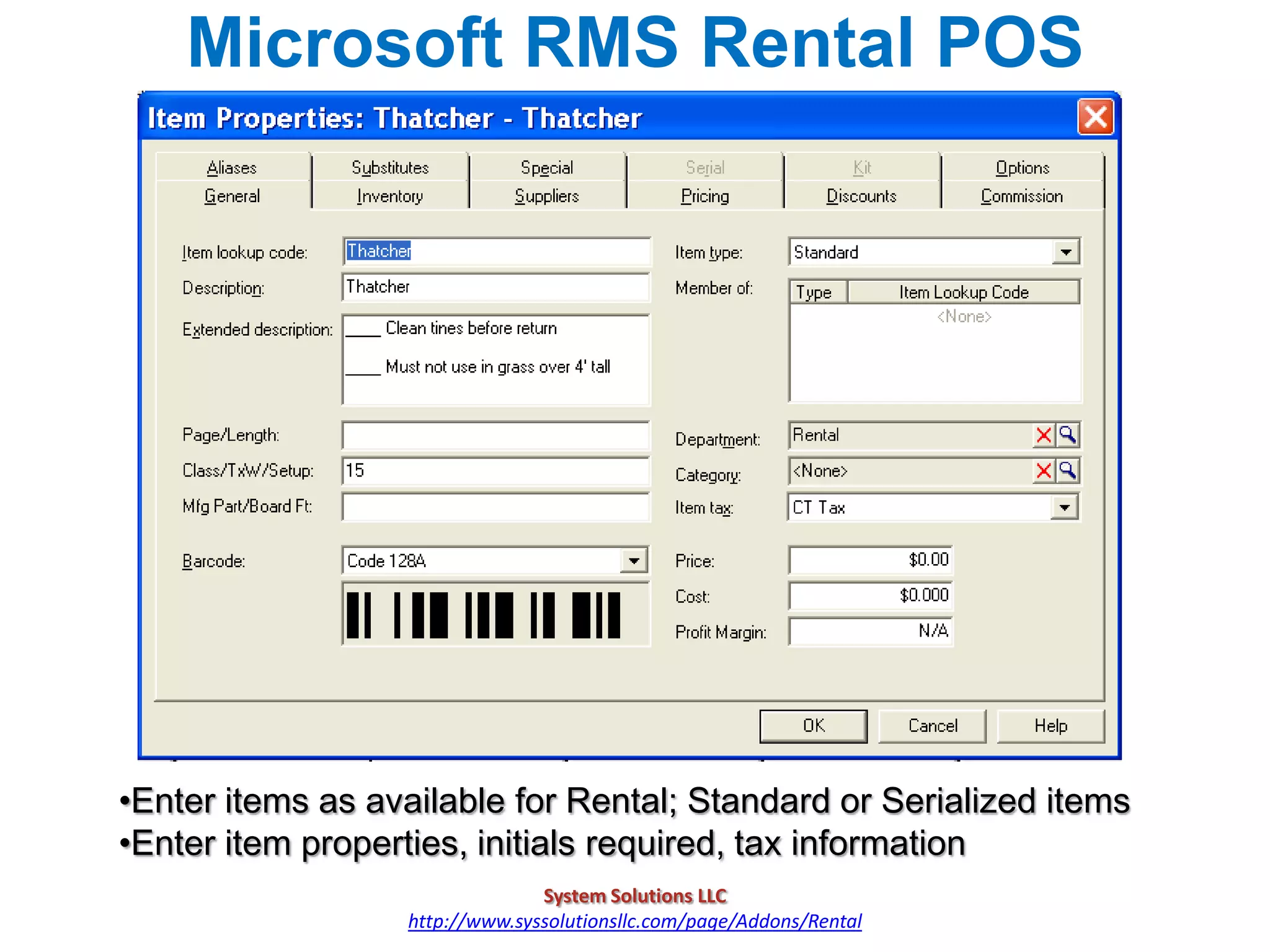 Rental POS - Microsoft RMS | PPTX