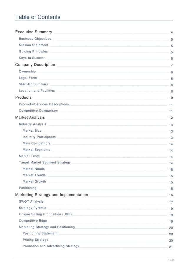 Rental Property Business Plan Example | PDF