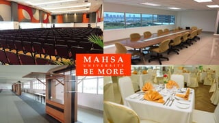 MAHSA Facilities Rentals | PPTX
