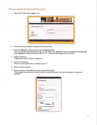 Rent cafe resident registration & payment instructions | PDF