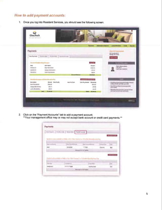 Rent cafe resident registration & payment instructions | PDF