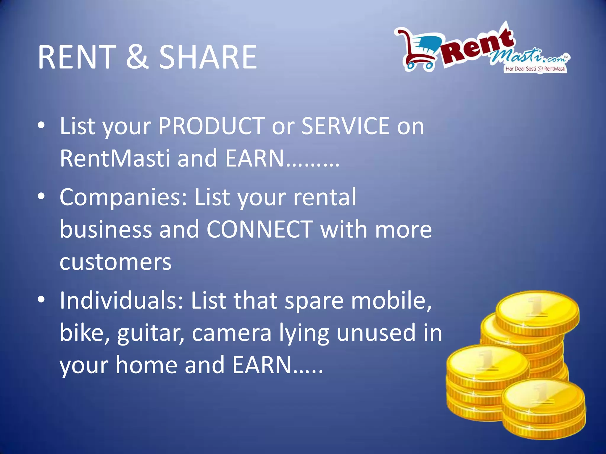 Renting and sharing | PPTX