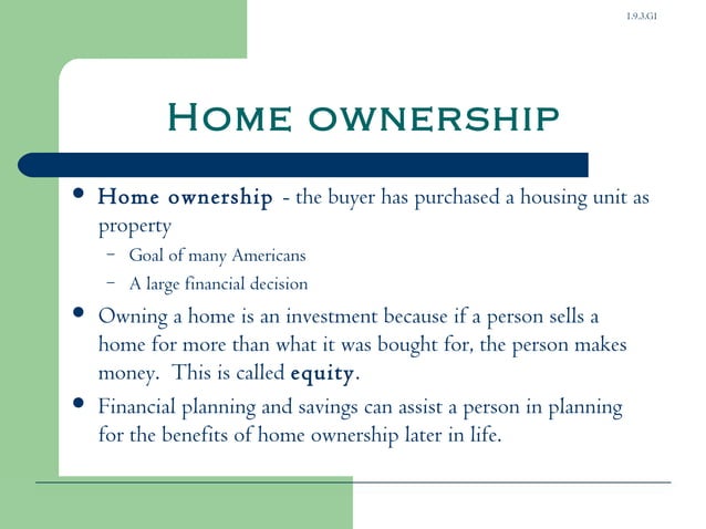 Renting v/s owning ppt | PPT