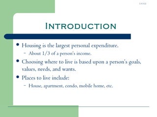 Renting v/s owning ppt | PPT