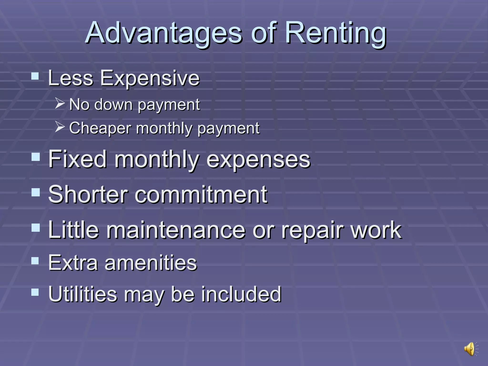 Renting vs. owning | PPT