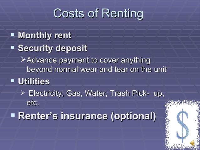 Renting vs. owning | PPT