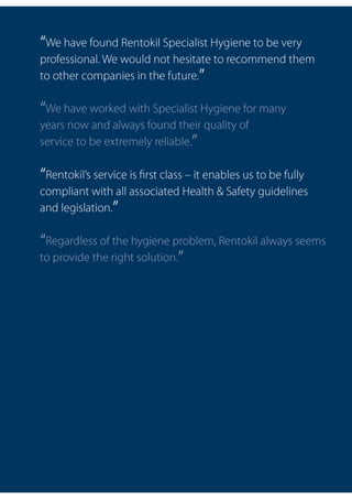 Rentokil Specialist Hygiene | PDF