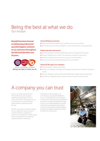 Rentokil Specialist Hygiene | PDF | Bath and Shower | Personal Care