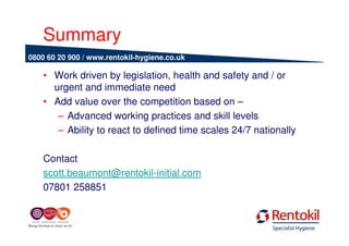 Rentokil Specialist Hygiene | PDF