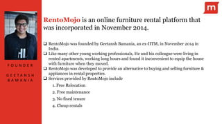 Rentomojo SEM strategy | PPTX