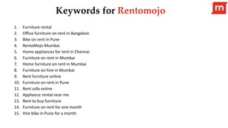 SEO strategy for Rentomojo | PPTX
