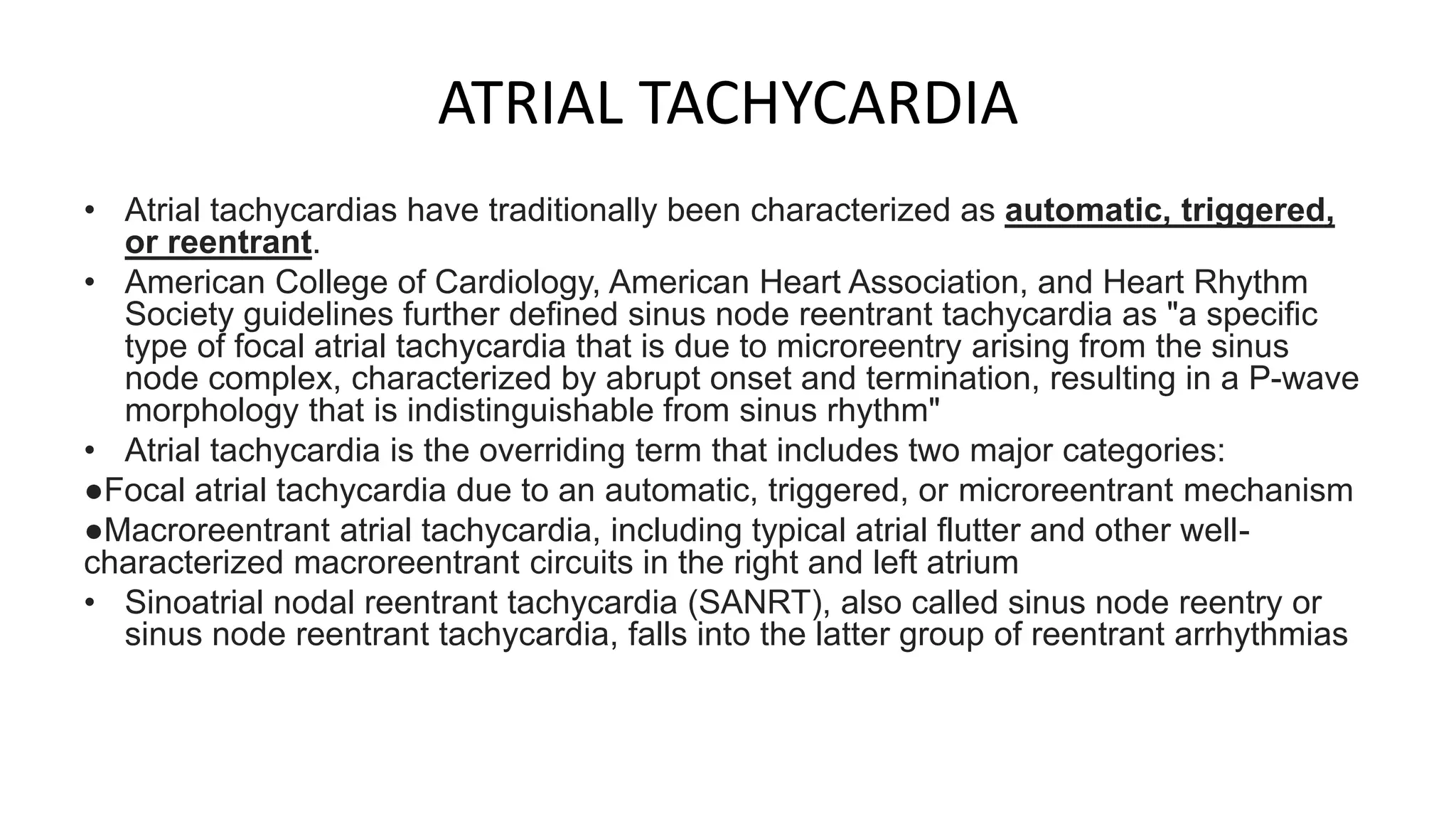 NARROW QRS TACHYCARDIA PART II | PPTX