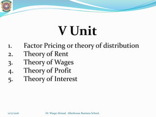 Rent theory | PPTX