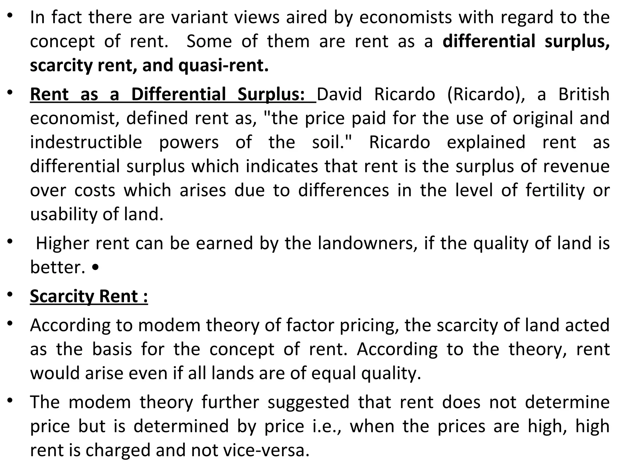 Rent,wages,interest and profit | PPT