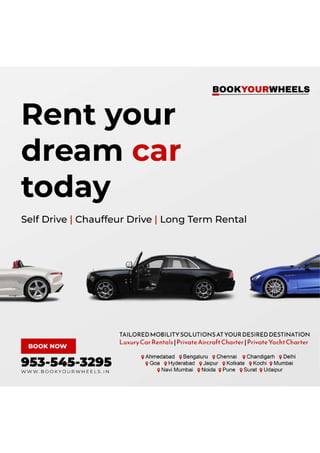 Experience premium luxury car rentals with Book Your Wheels. Comfort ...