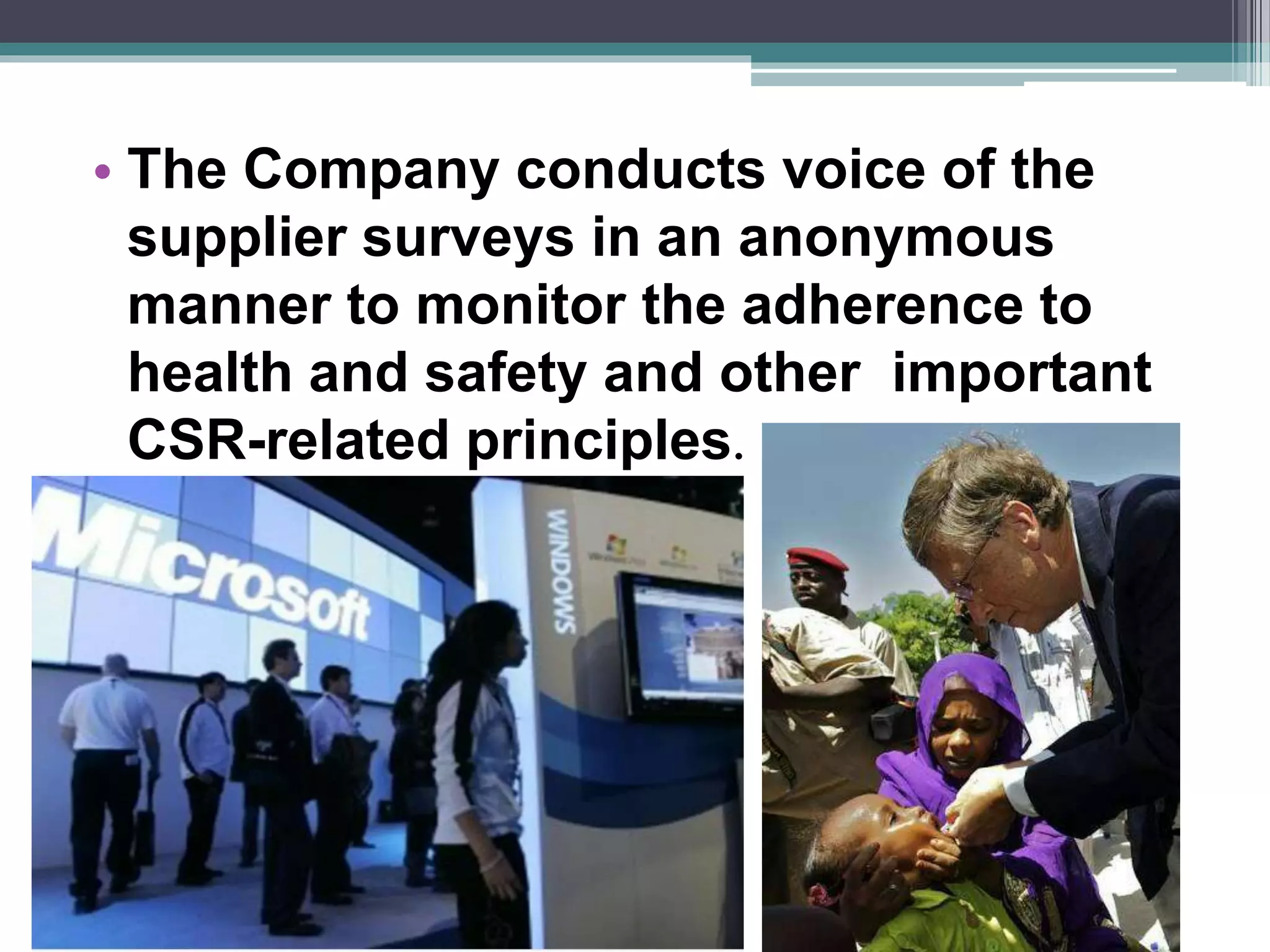 Social Responsibilities of Microsoft Company | PPTX