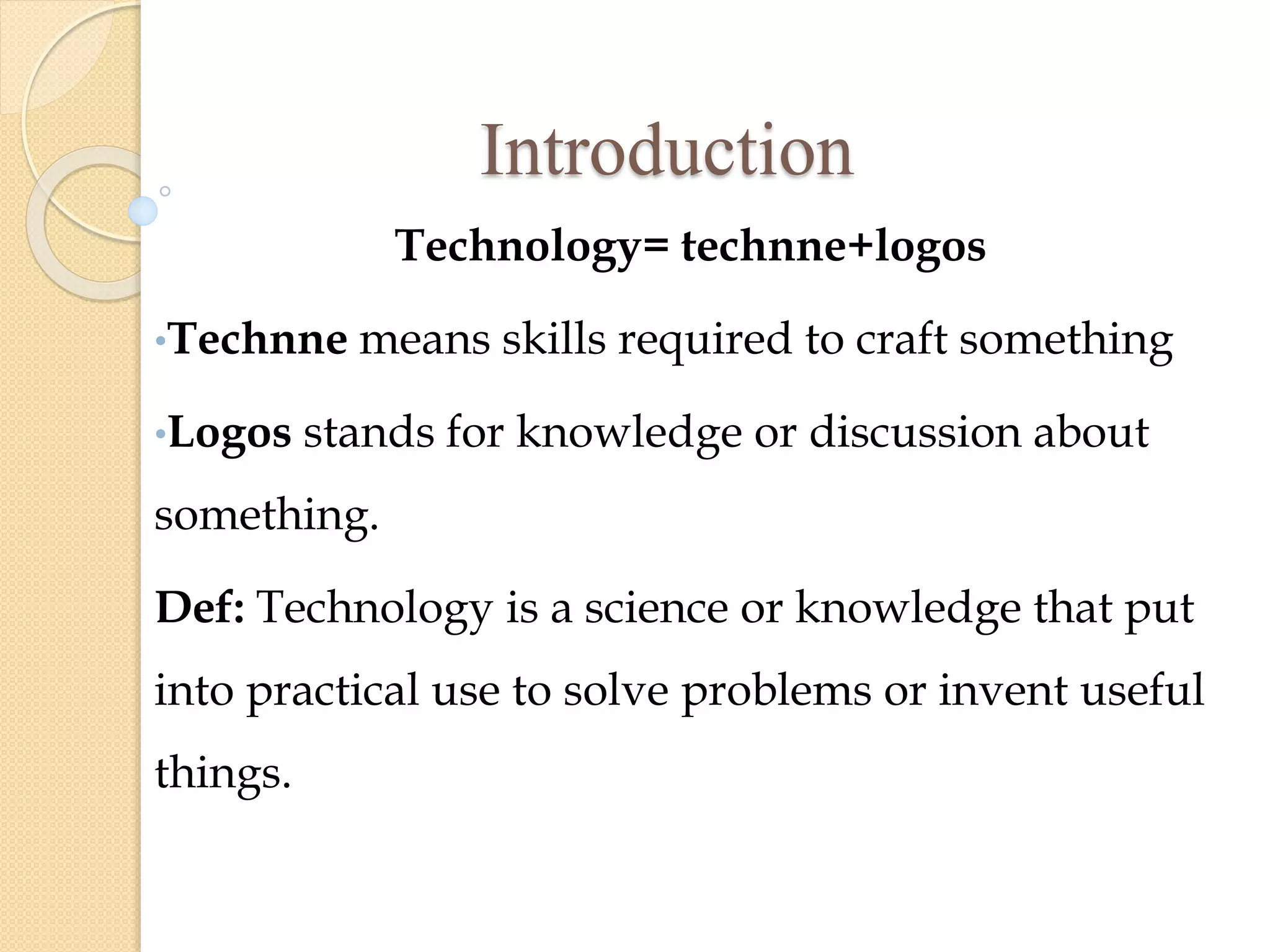 Technology and its effects | PPTX