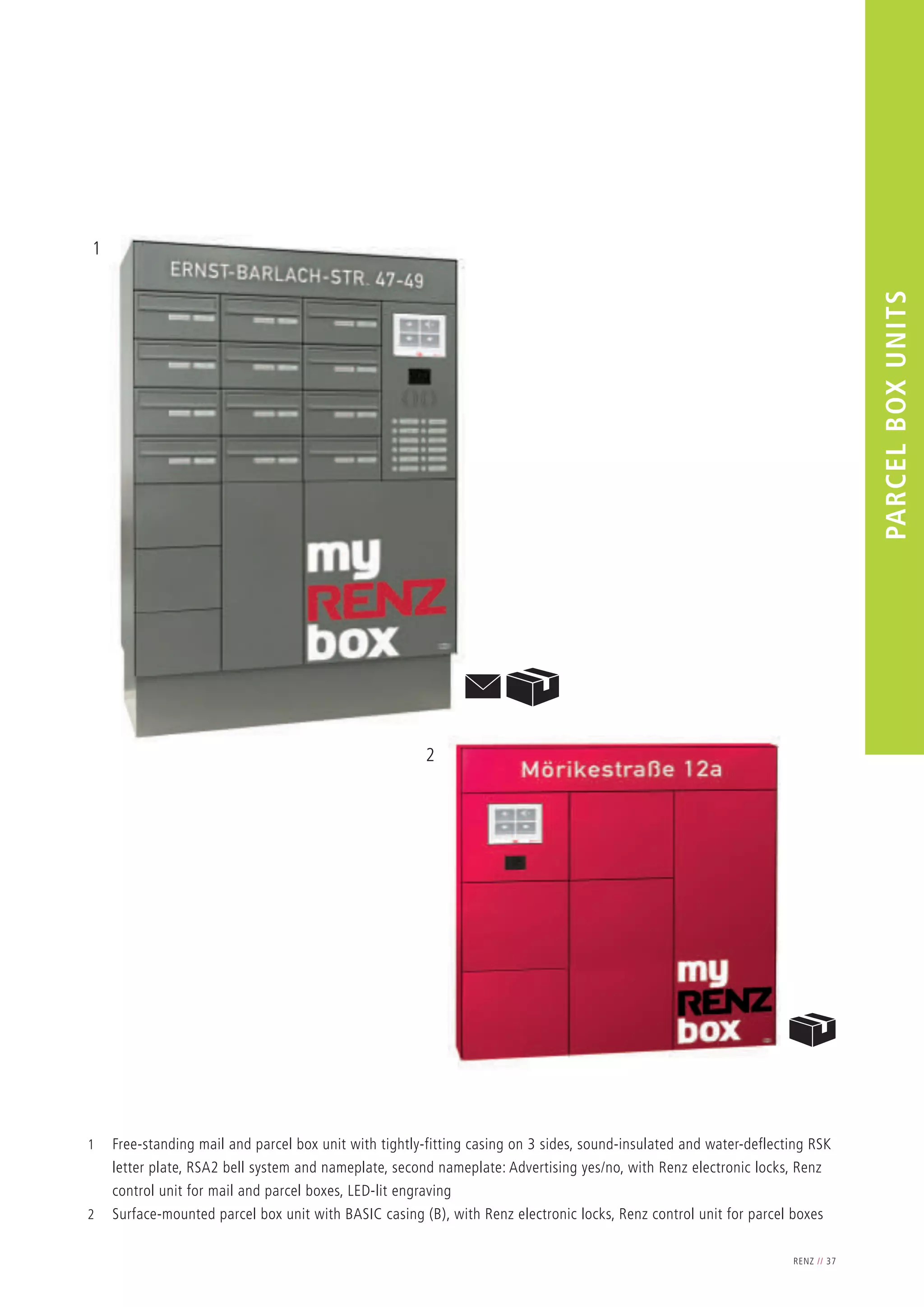myRENZbox Intelligent Parcel Delivery Box Brochure | PDF