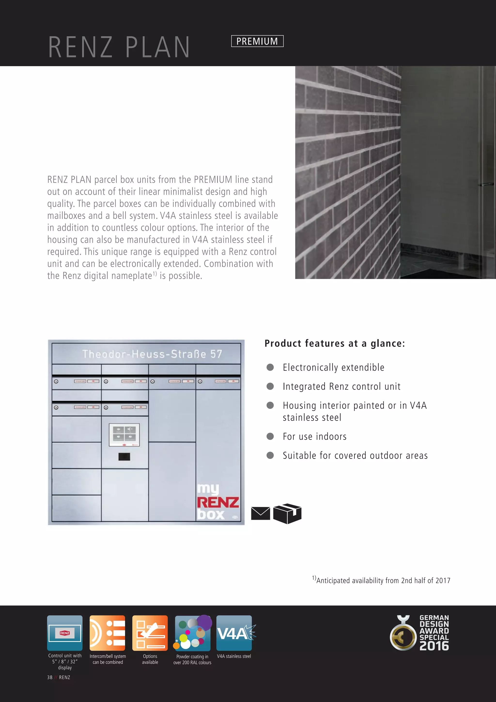 myRENZbox Intelligent Parcel Delivery Box Brochure | PDF