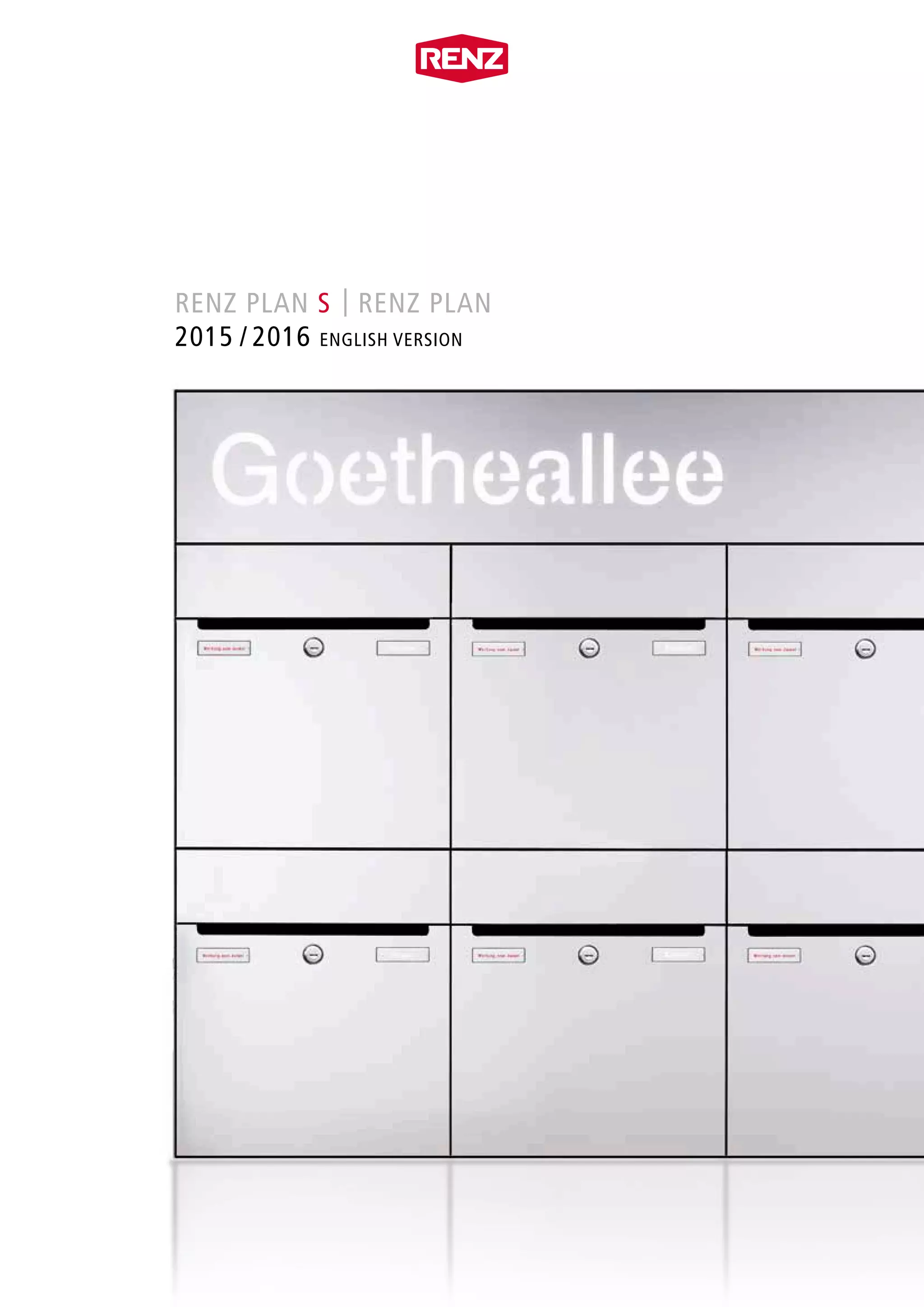 RENZ PLAN S Mail & Parcel Box Brochure | PDF