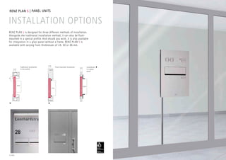 RENZ PLAN S Mail & Parcel Box Brochure | PDF