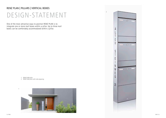 RENZ PLAN S Mail & Parcel Box Brochure | PDF