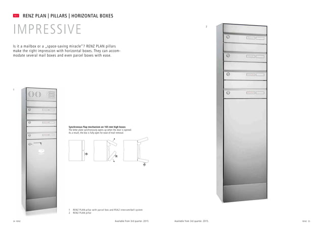 RENZ PLAN S Mail & Parcel Box Brochure | PDF